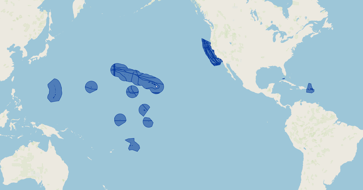 US Sea Turtles - Olive Ridley Turtle - World | GIS Map Data | US ...